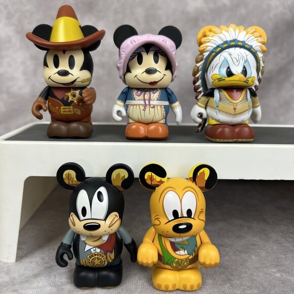 Disney | Toys | Disney Vinylmation Wild West Series Lot Of 5 Mickey ...